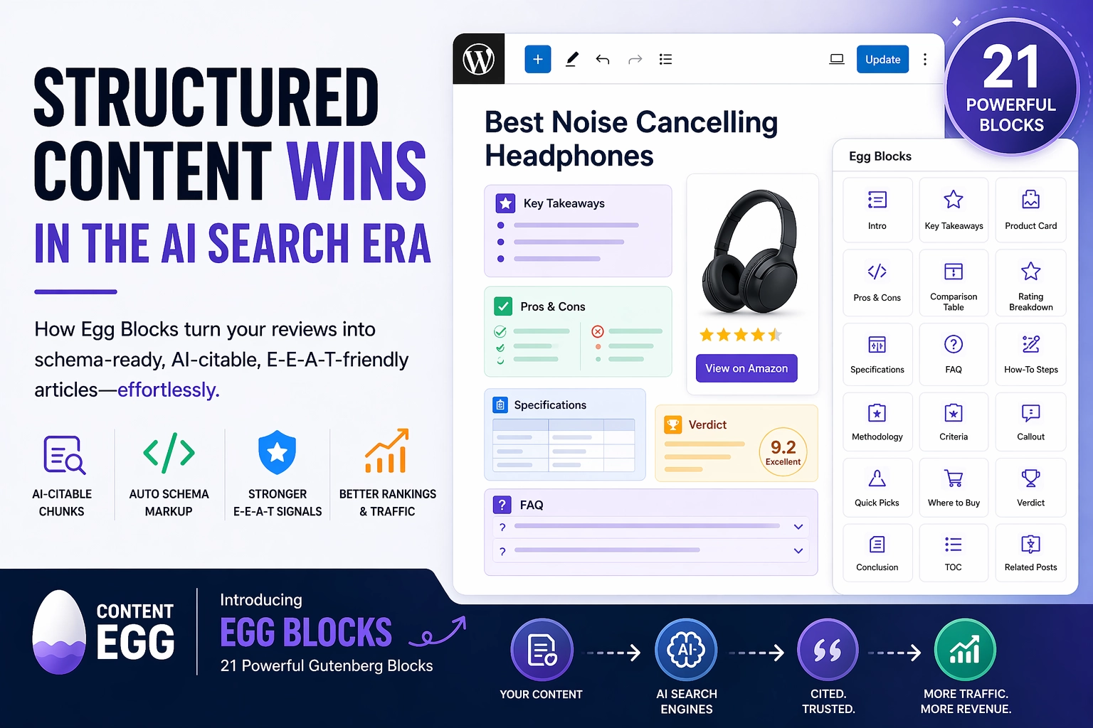 Structured Content for AI Search: Win with Egg Blocks