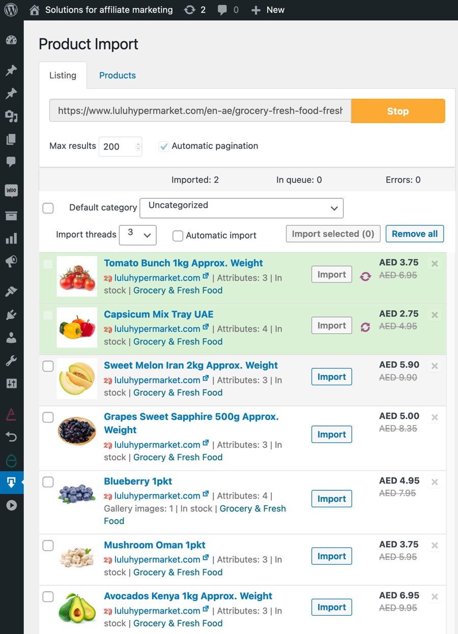 External Importer Pro Plugin - Import Affiliate Products Into WooCommerce